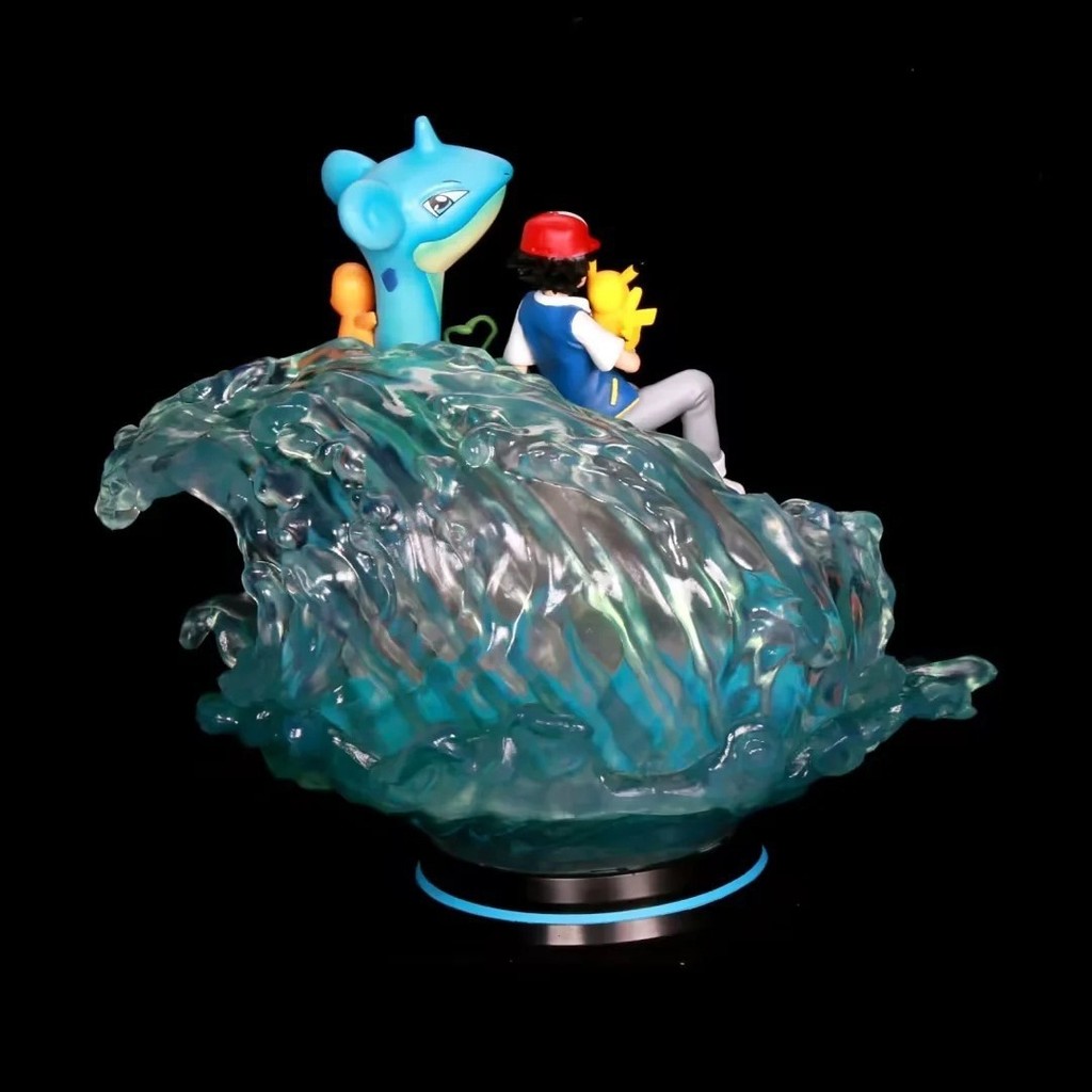 Pet Eye-catching Gk Spirit Glowing Ash Ketchum Froakie Family Model ...