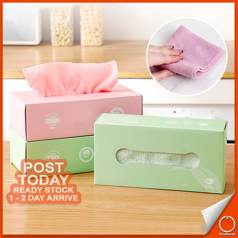 𝐒𝐓𝐑𝐄𝐀𝐊 𝐅𝐑𝐄𝐄 20pcs/pack Kitchen Wipes Cleaning Towel Disposable Reusable ...