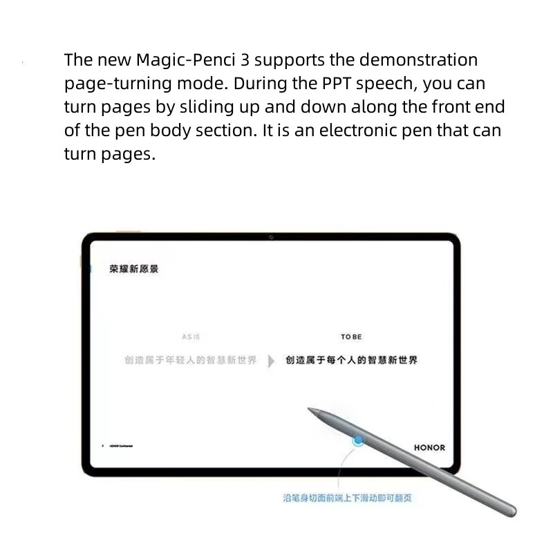Original Honor Magic-Pencil 3 stylus 3rd generation tablet V8Pro/V7Pro magnetic fast charging ...