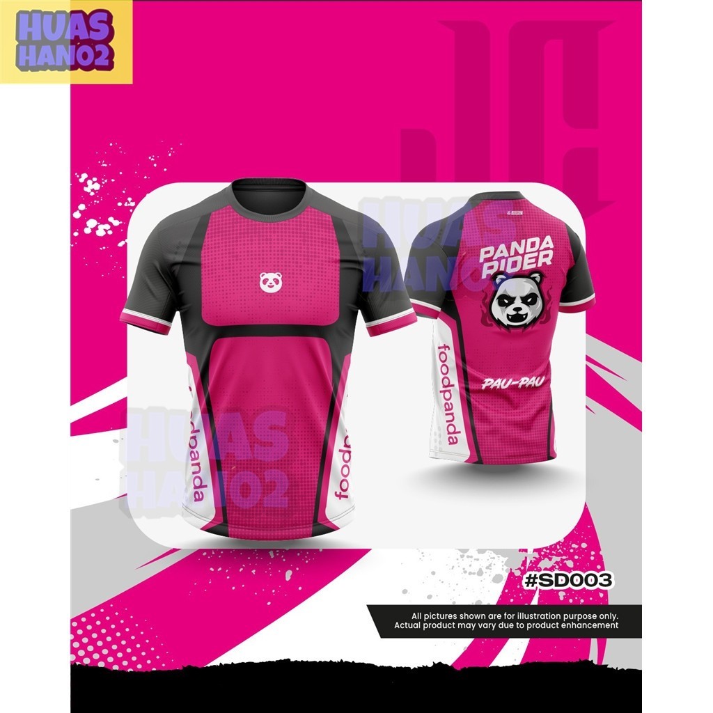 【FREE CUSTOMIZATION】GRABFOOD/FOODPANDA PREMIUM JERSEY RIDER FO0D PANDA ...