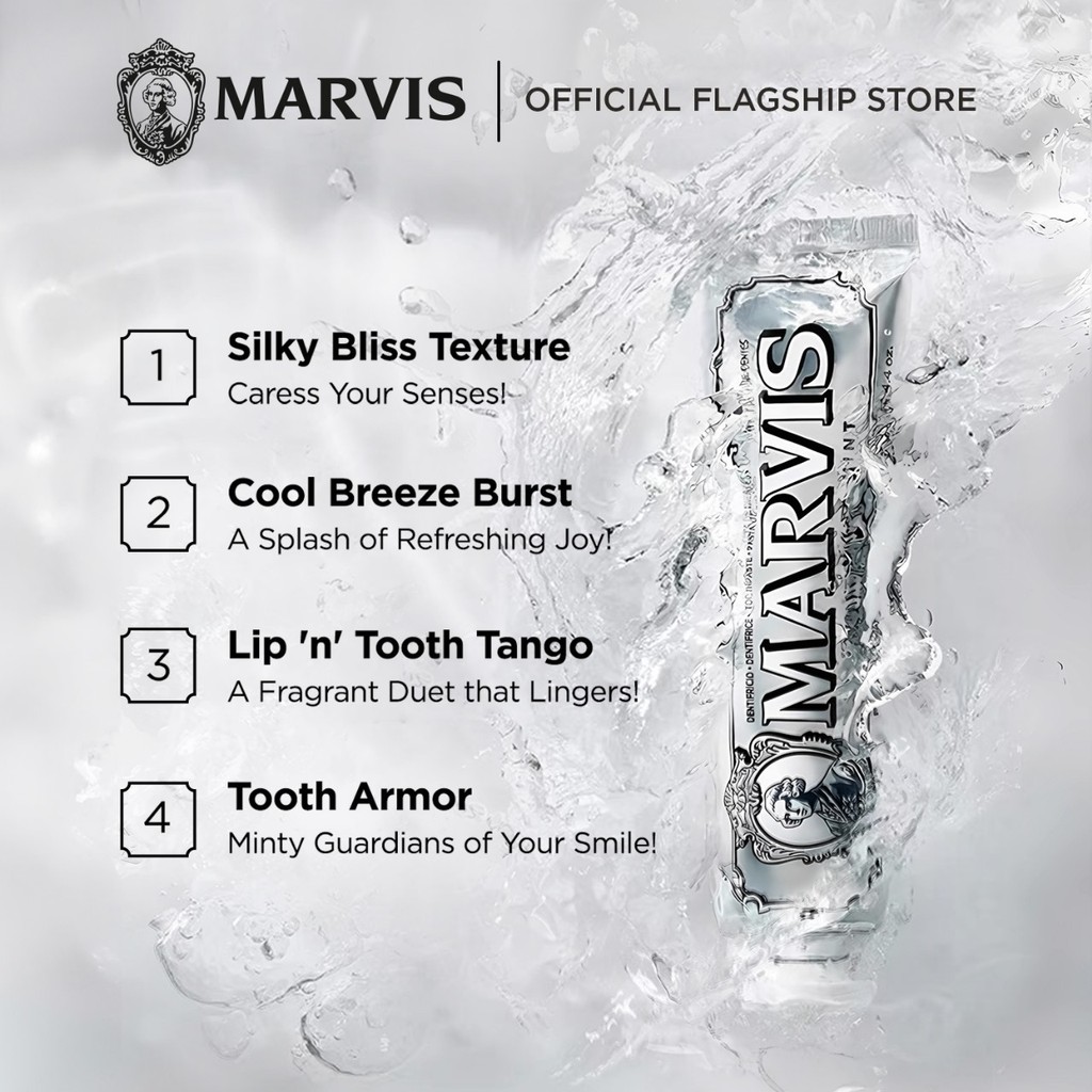 Marvis Toothpaste Whitening Mint Tooth Whitening Agent Marvis Tooth ...