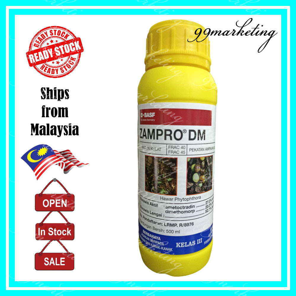 500ML Zampro DM BASF Ametoctradin 27% Dimethomorph 20.3% Durian Timun ...