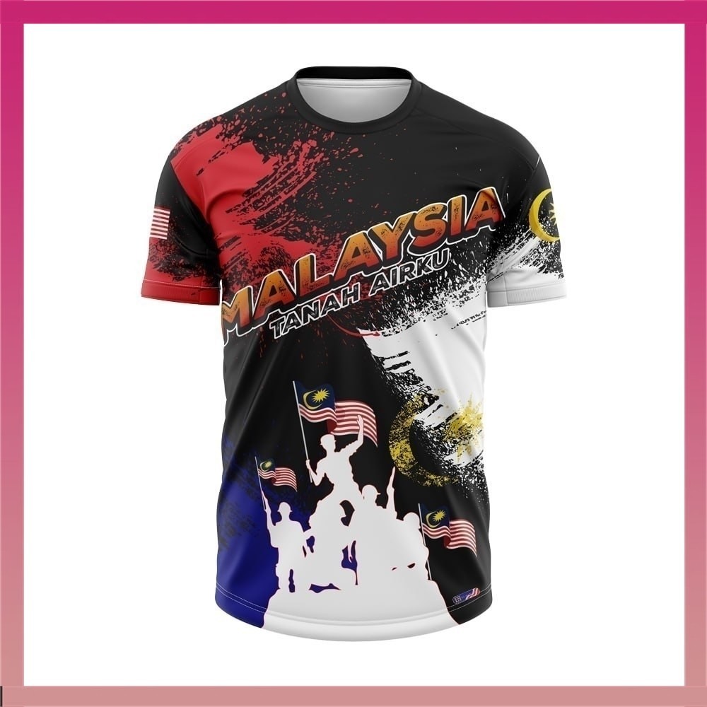 2024 Merdeka 67 Malaysia t-shirt sublimation jersey sport plussize baju ...