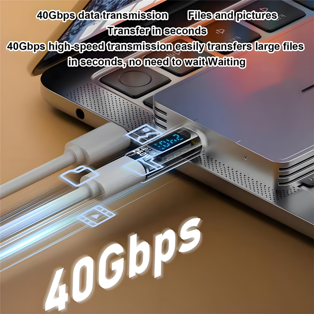 8K/60Hz Full Function USB4 40Gbps PD3.1 240W Type-C Digital Display ...