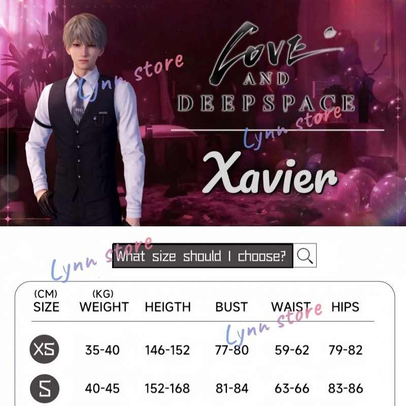 Xavier Cosplay Costume Game LOVE AND DEEPSPACE Cosplay Xavier Uniforms ...