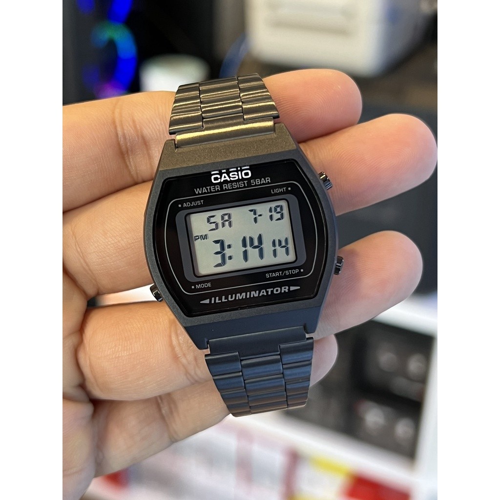 ORIGINAL CASIO Illuminator Digital Black Stainless Steel Watch B640WB-1A / Legit Casio Digital ...