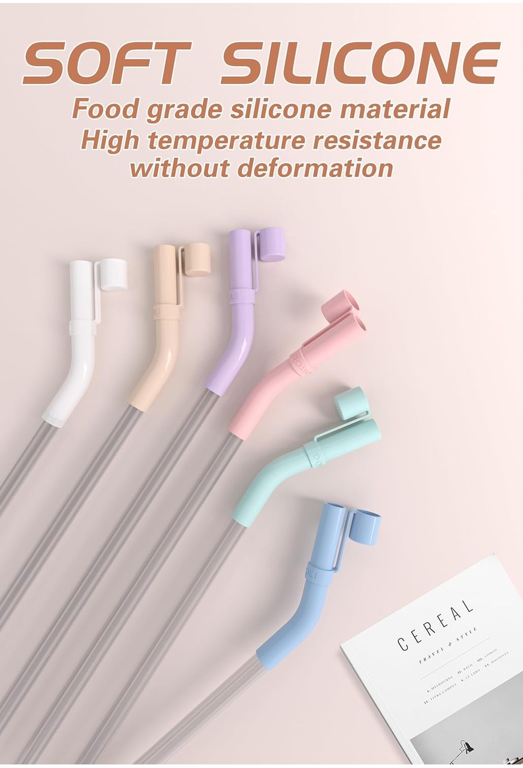 8-10mm Straw Extender Silicone Spill Proof Stopper Straw Cover with ...