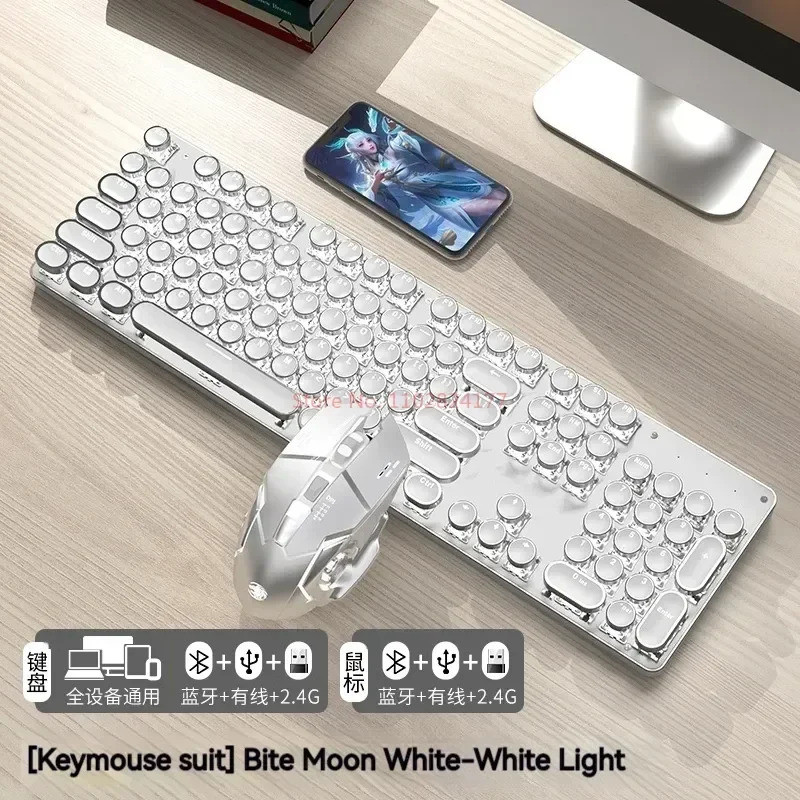 EWEADN V20 Frontrunner wireless Mechanical Keyboard and Mouse Set Punk ...