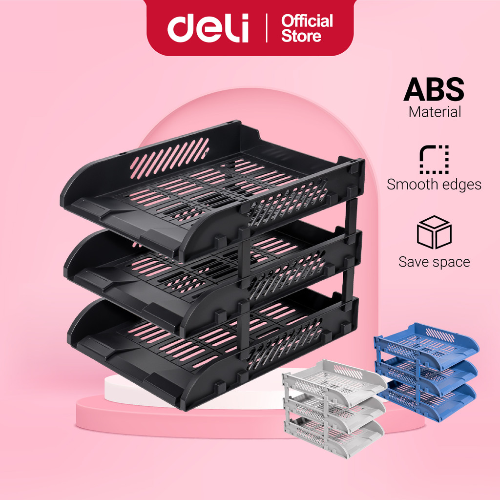 Deli Document Tray File Document Letter Paper Sorter Collection File ...