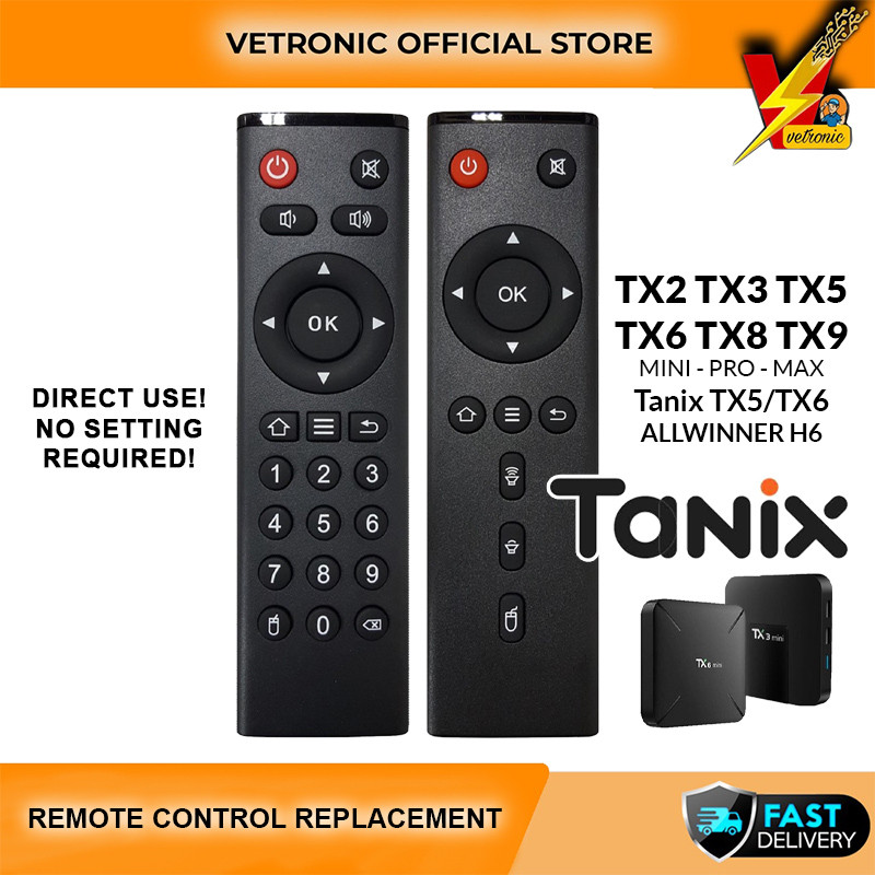 TANIX TX6 Remote Control for TX5 Max TX3 MAX Mini TX2 TX9 TX92 Android ...