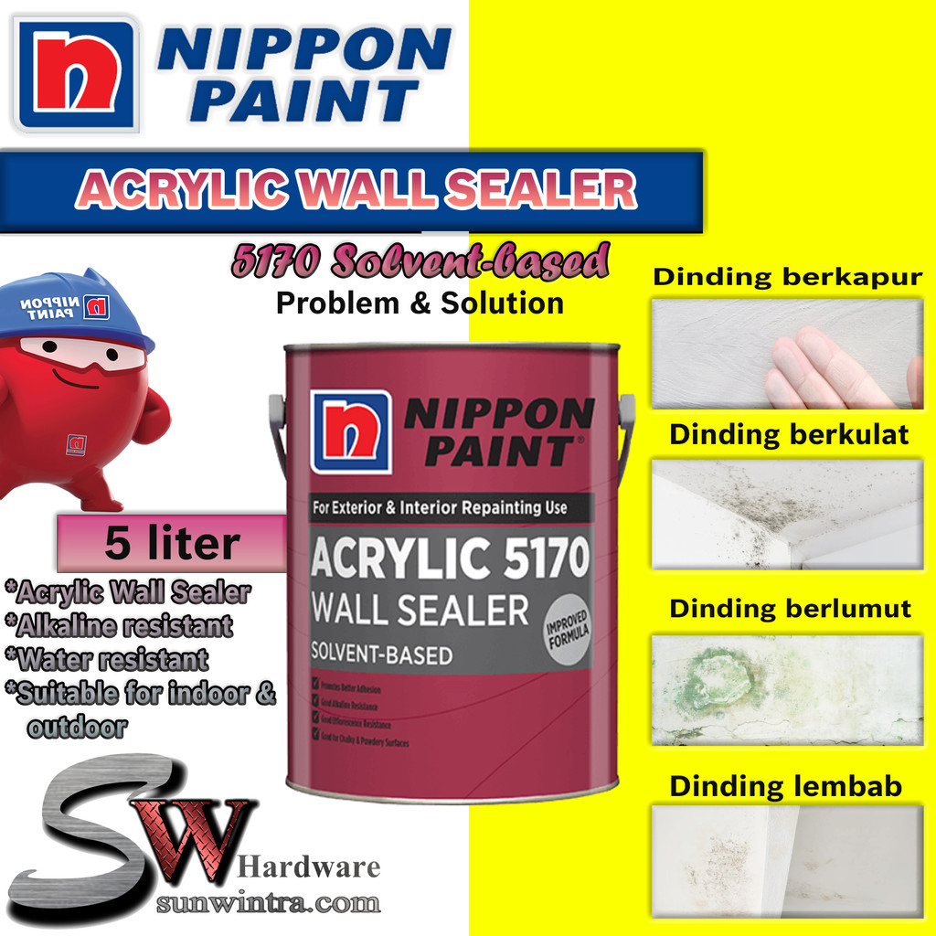 5L Nippon 5170 Wall Sealer Nippon Sealer 5170 Nippon Acrylic 5170 Wall ...