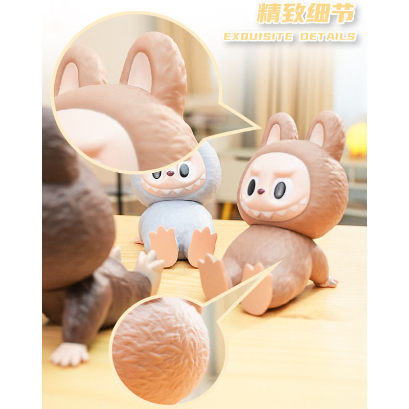 6pcs Kawaii Labubu Mobile Phone Holder Labubu Character Model Desktop ...
