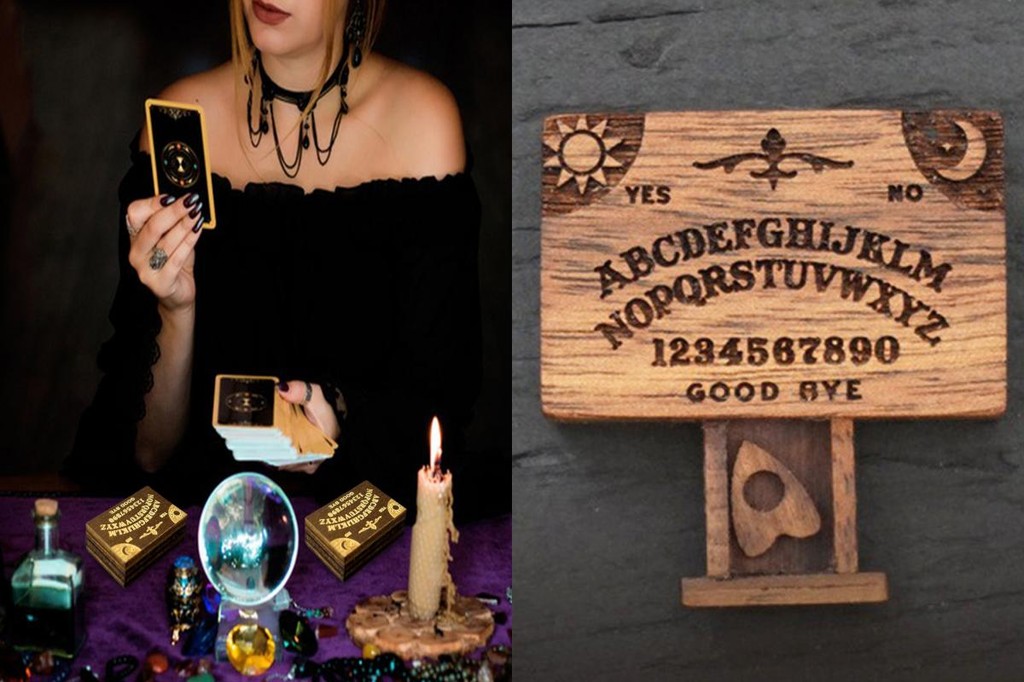 Miniature Ouija Board Sturdy Wood Ornament Vintage Ouija Board with ...