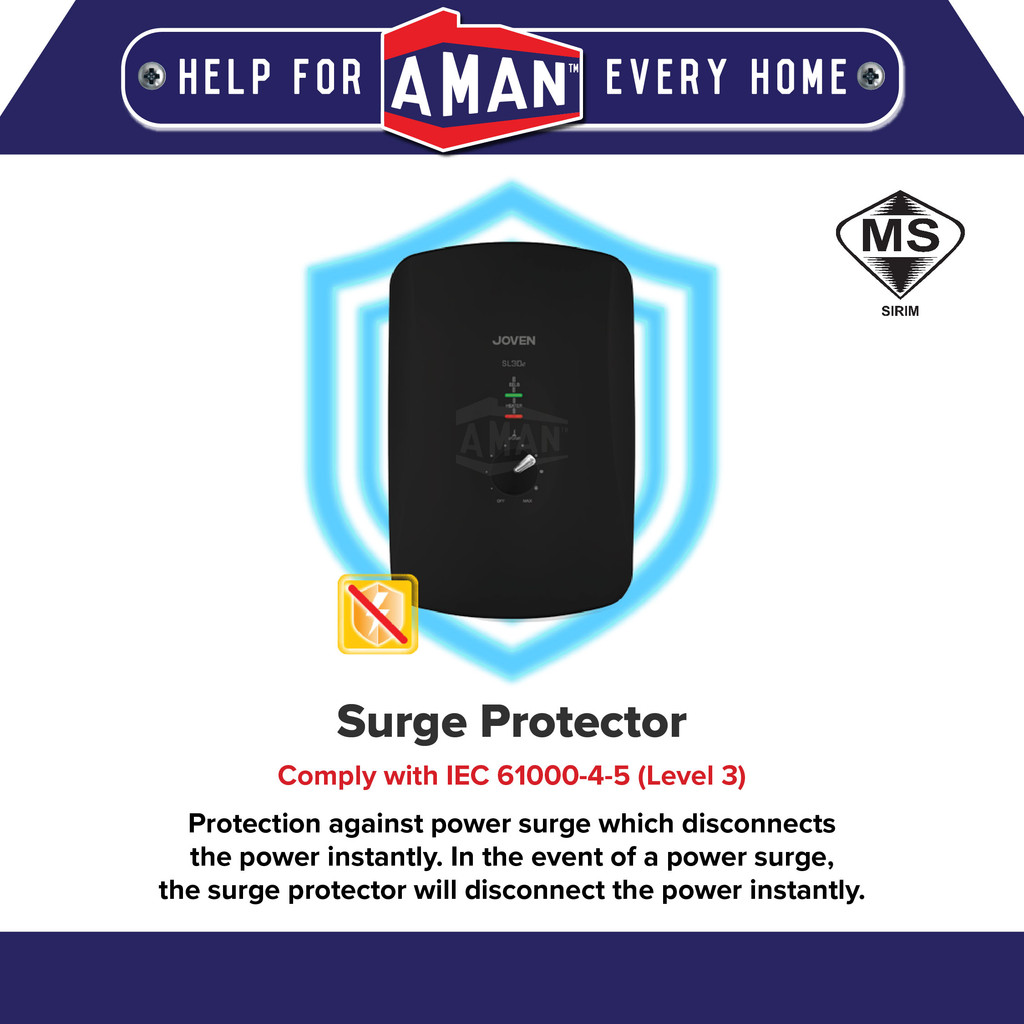 JOVEN Water Heater With Pump Rain Shower Bathroom Instant Hot Water ...