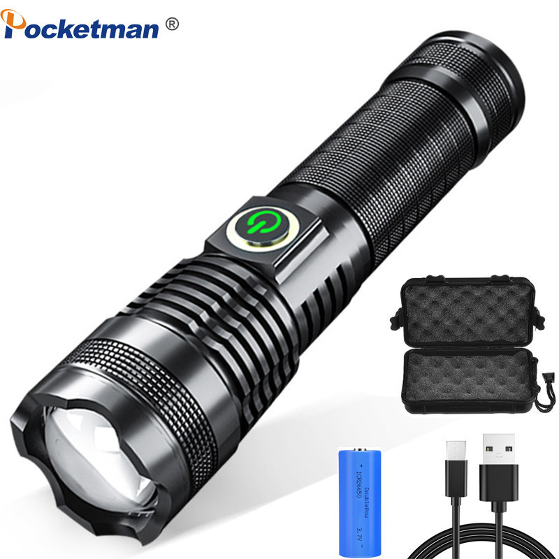 Pocketman XHP50 LED Flashlights 18650 Rechargeable Flashlights ...