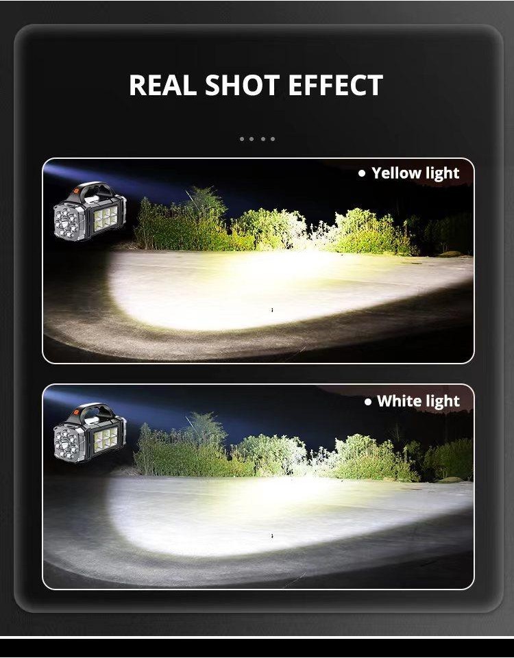 Outdoor Multifunctional Portable Searchlight Portable COB Dual Light ...