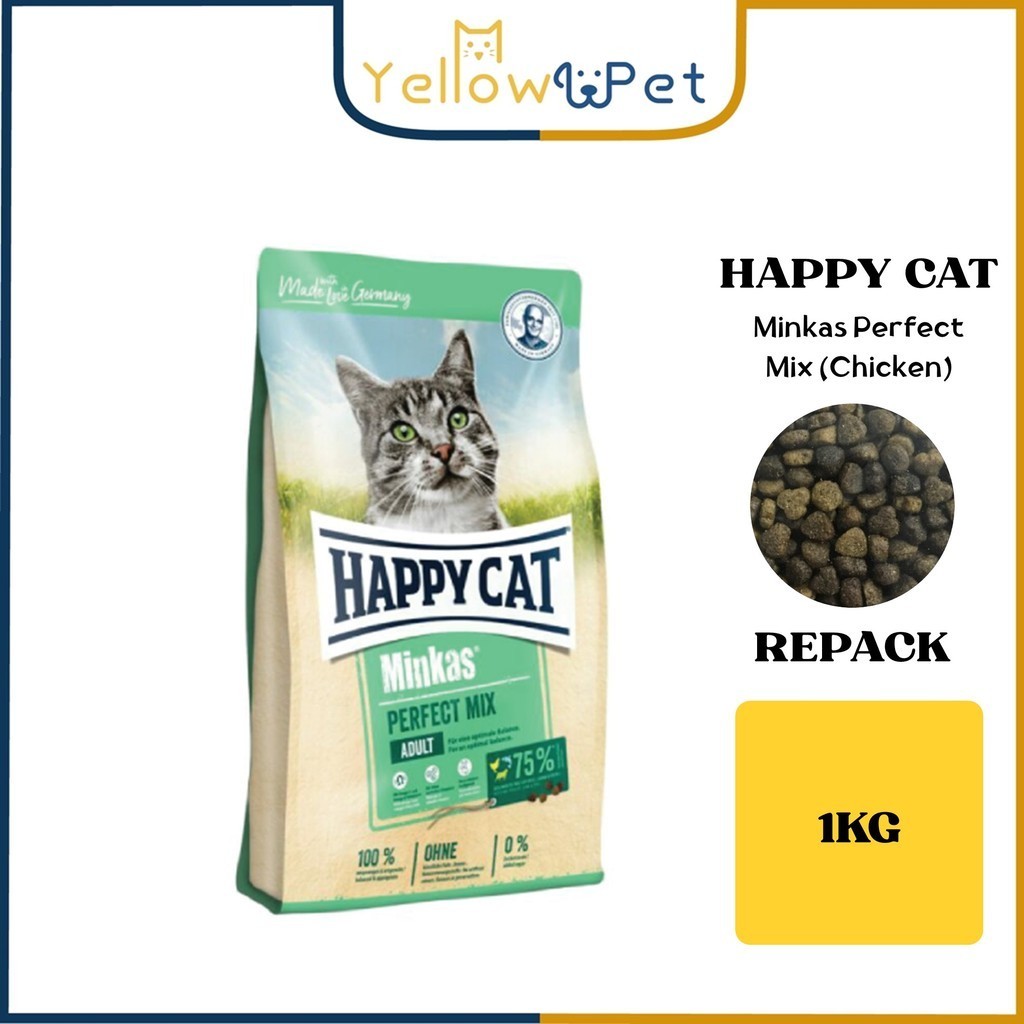 Happy Cat Minkas Perfect Mix 1kg (Repack) | Shopee Malaysia