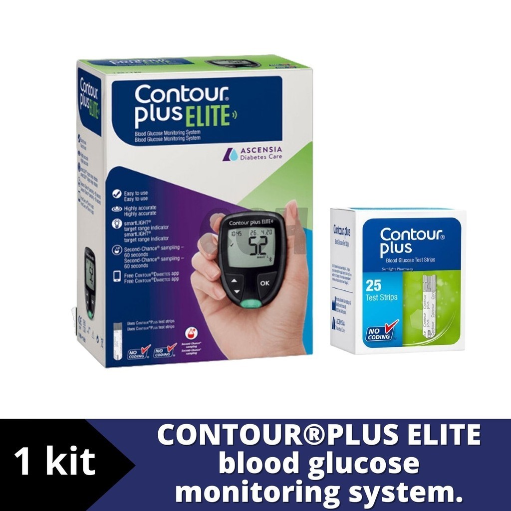 Contour Plus Blood Glucose Monitoring System / contour plus elite blood ...