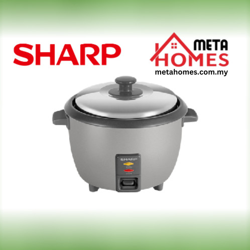 Sharp 1.0L Rice Cooker KSH108SSL | Shopee Malaysia