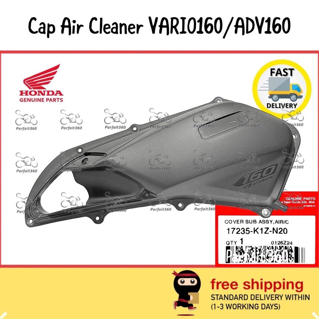 17235-K1Z-N20 HONDA VARIO160 / ADV160 Cover Black Cap Air Cleaner ...