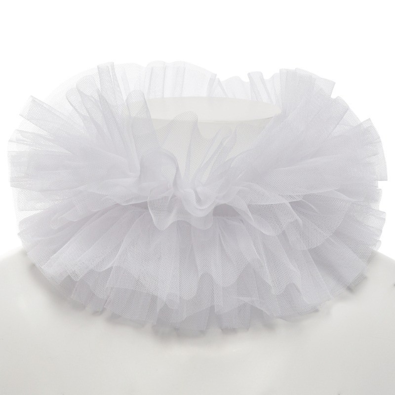 Men Women Victorian Neck Collar Medieval Bosom Shirt Lace Jabot Tie ...