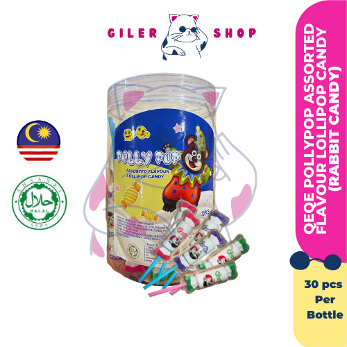 QeQe Polly Pop Lollipop Candy 30pcs Assorted Flavours | Shopee Malaysia