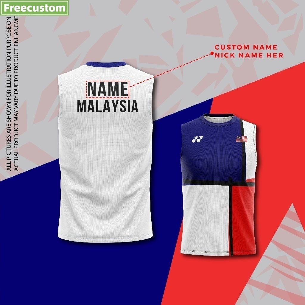 [SLEEVELESS] MALAYSIA OLYMPIC BADMINTON JERSEY, JERSI BADMINTON OLIMPIK ...
