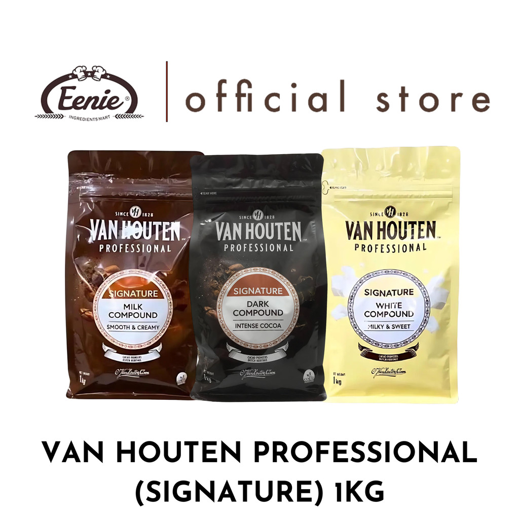 VAN HOUTEN PROFESSIONAL COMPOUND COIN | SIGNATURE | DARK | MILK | WHITE | 1KG | Shopee Malaysia