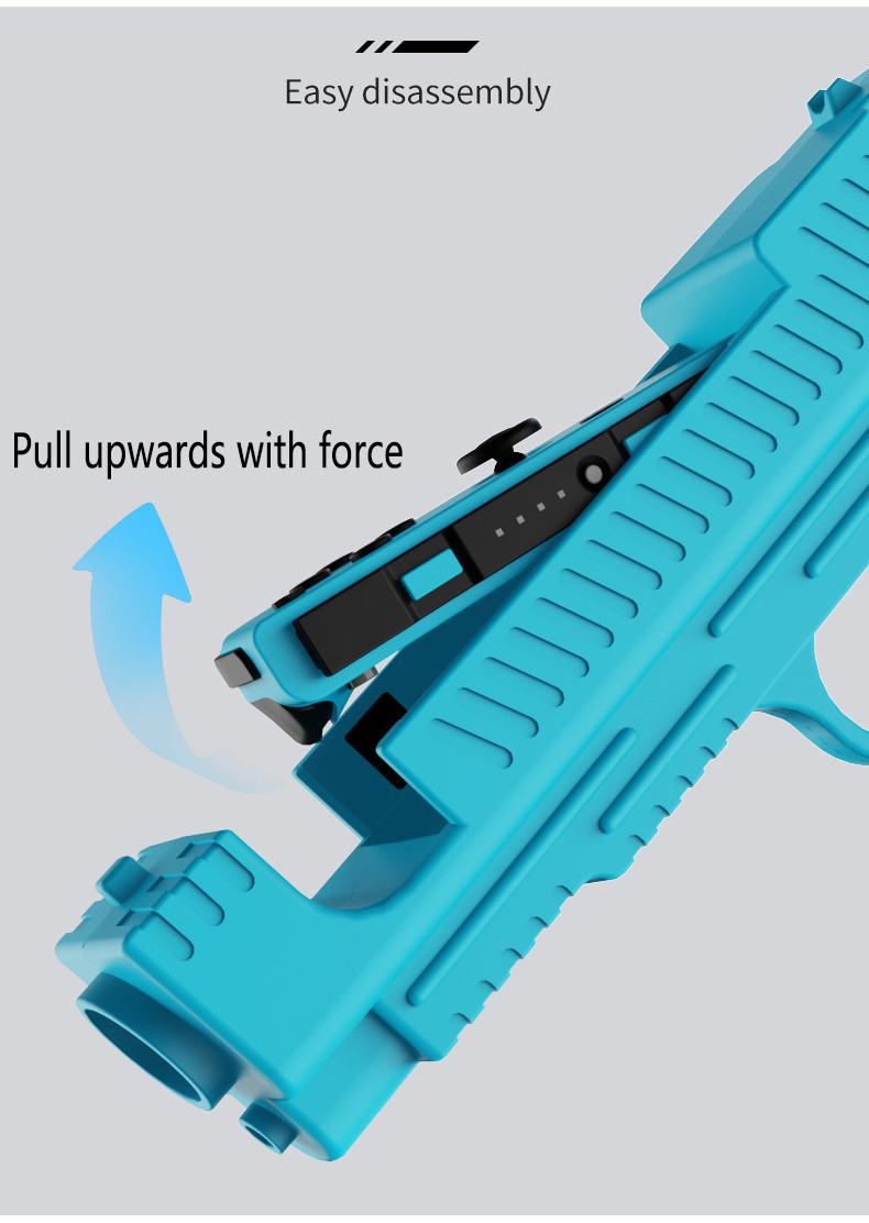 2PCS Joycon Handle Game Gun Shape Handgrip for Nintendo Switch/OLED ...
