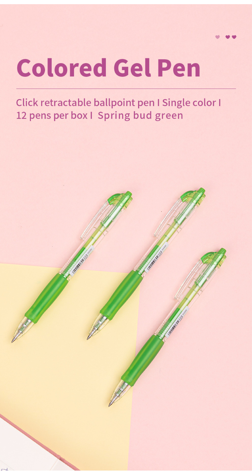 Deli Color Ink Gel Pen 0.5mm Gradient Gel Ink Ball Pen Smooth Writing ...