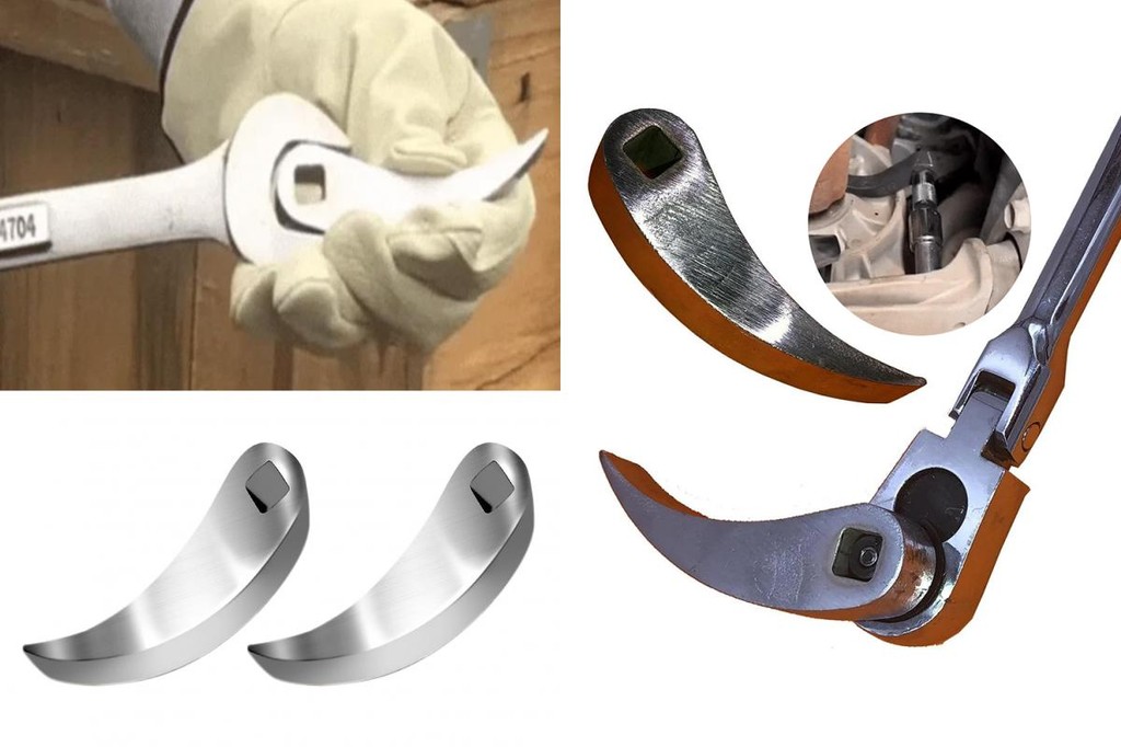 Moon* Heavy Duty Crowbar Adjustable Angle Head Crowbar Adapter Wrench ...