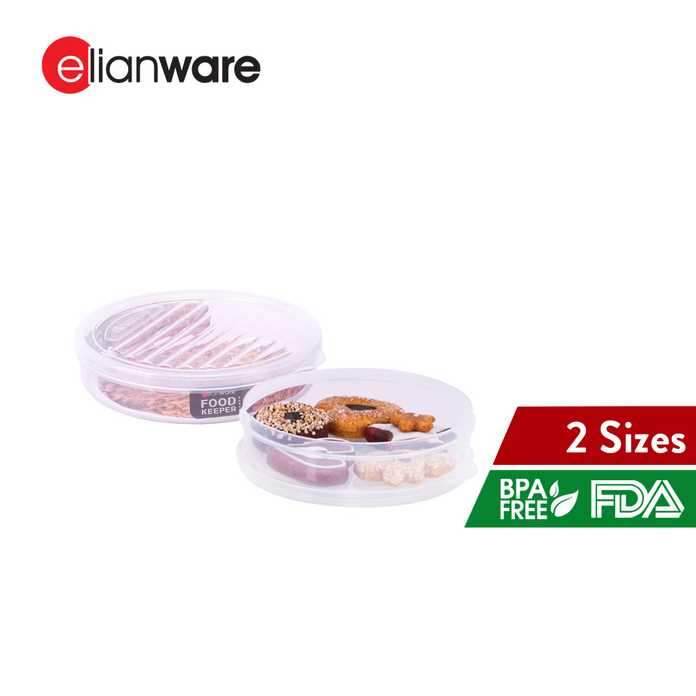 Elianware 1PC/2PCS [BPA FREE] Transparent Round Fridge Freezer ...