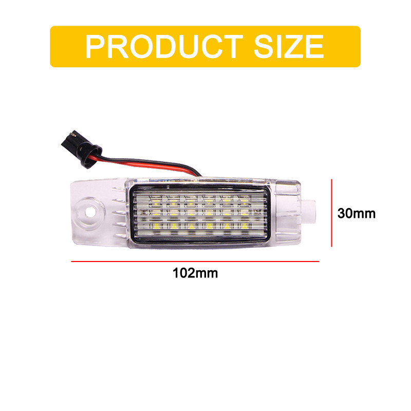 12V LED Number Plate Lamp For Toyota Harrier Hiace Highlander Kluger ...