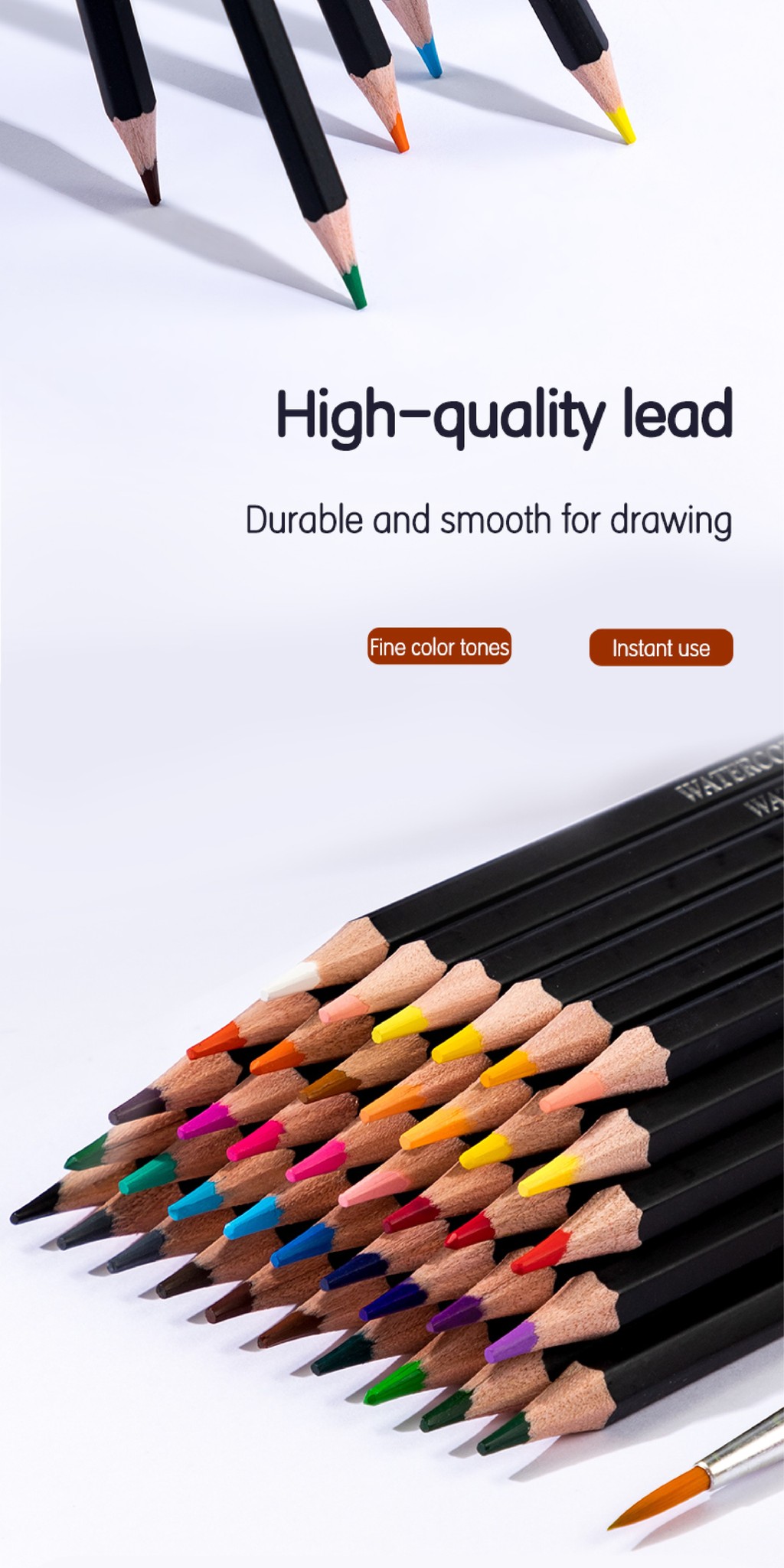 Deli Finenolo Colour Pencil V2 with Standing Case Watercolour Color ...
