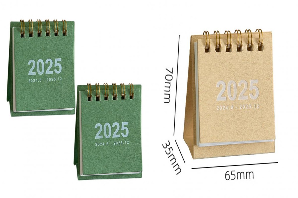 beinghat Office Desk Calendar Portable Desk Calendar 2024-2025 Mini ...