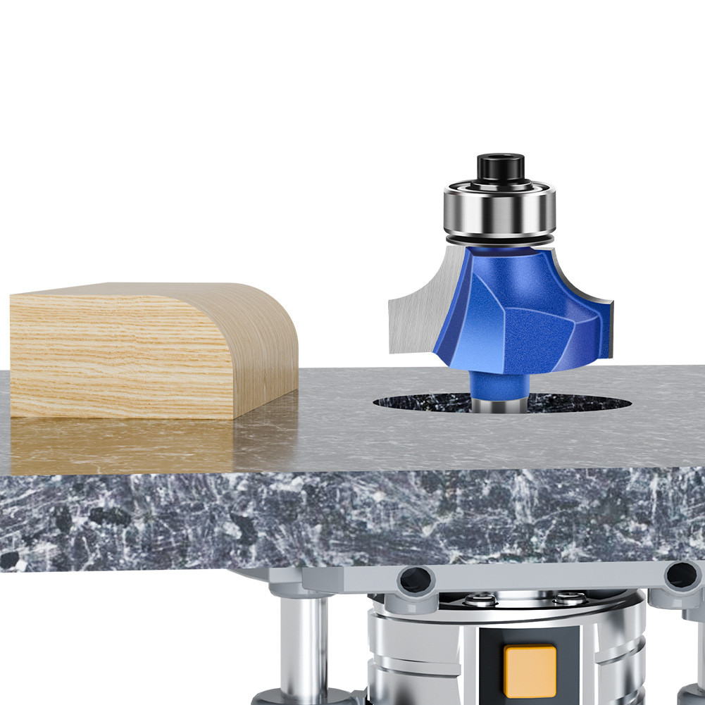Round Over Router Bit Set, 1/4 Inch Shank R-Edge Chamfer Bit for Wood ...