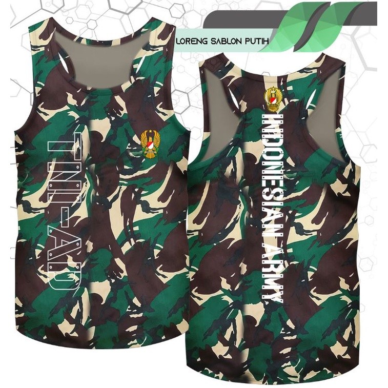 Singlet Tactical Gym Camo Pria – Combat Core Series | Scuba Stretch Fit ...