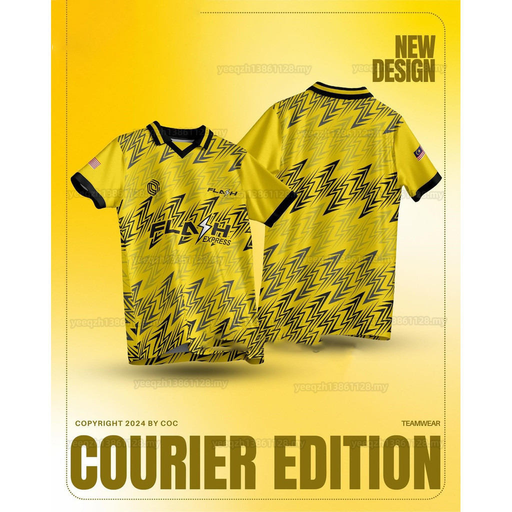 JARVIS-- New Design Flash Express Jersey Retro Collar Jersey Logistics ...