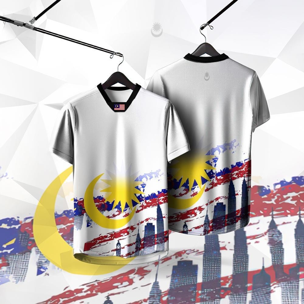 Baju Merdeka Jersey Shirts 2024 Malaysia Jersey T-Shirts Tops Clothing ...