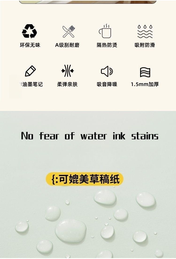 Waterproof and Environmentally Friendly Study Desk Mat Student ...