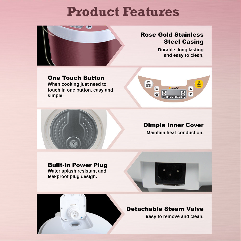 Primada Desugar Smart Rice Cooker PSC50D | Shopee Malaysia