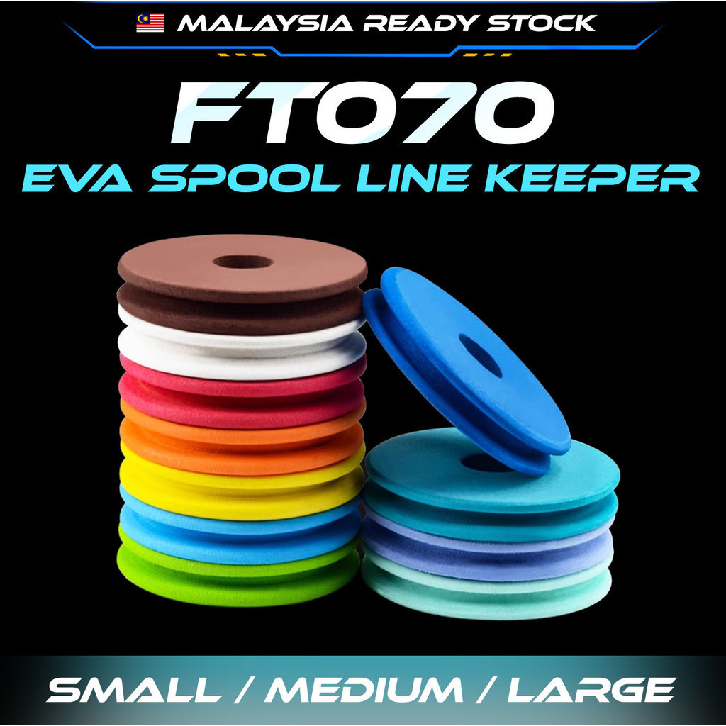 【MR.T】 45/58/68mm EVA Spool Fishing Line Keeper Penyimpan Tali Perambut ...