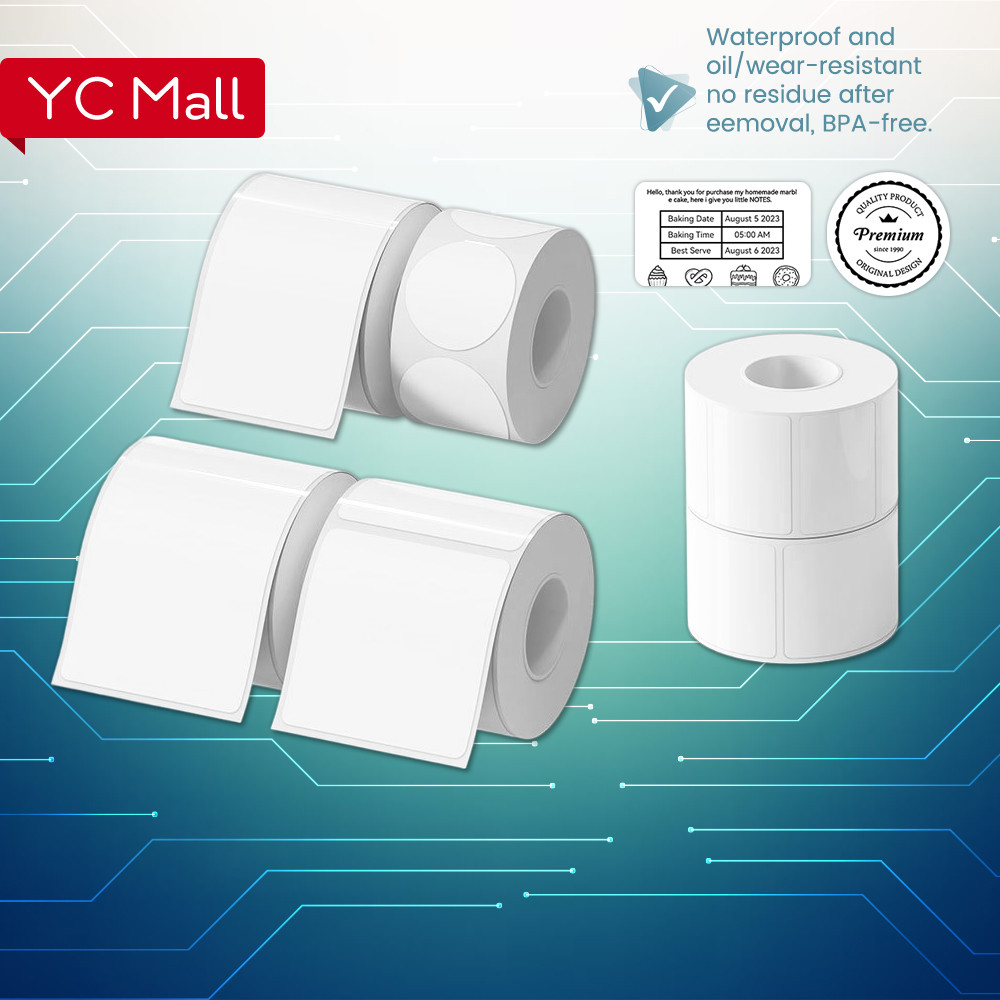 NIIMBOT B21/B1/B3S Dedicated White Thermal Label Paper, Print Study ...