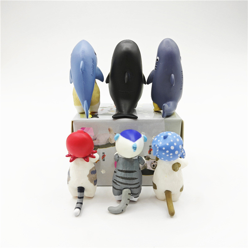 Pvc Playful Cat Figurines Blind Box 3rd Edition Mini Models Collection ...