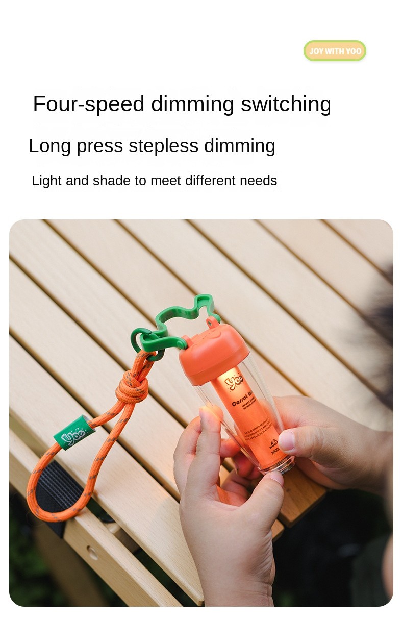 Shinetrip Carrot Light Radish Lamp with Mini Fan and Double Tripod ...