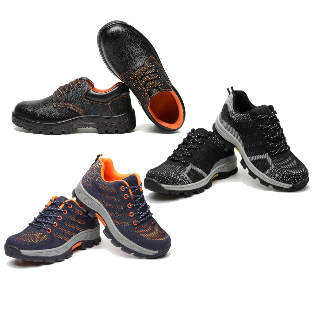 (SUPER STEEL) Steel Plate Men Safety Shoe Safety Boots Work Boot Mid ...
