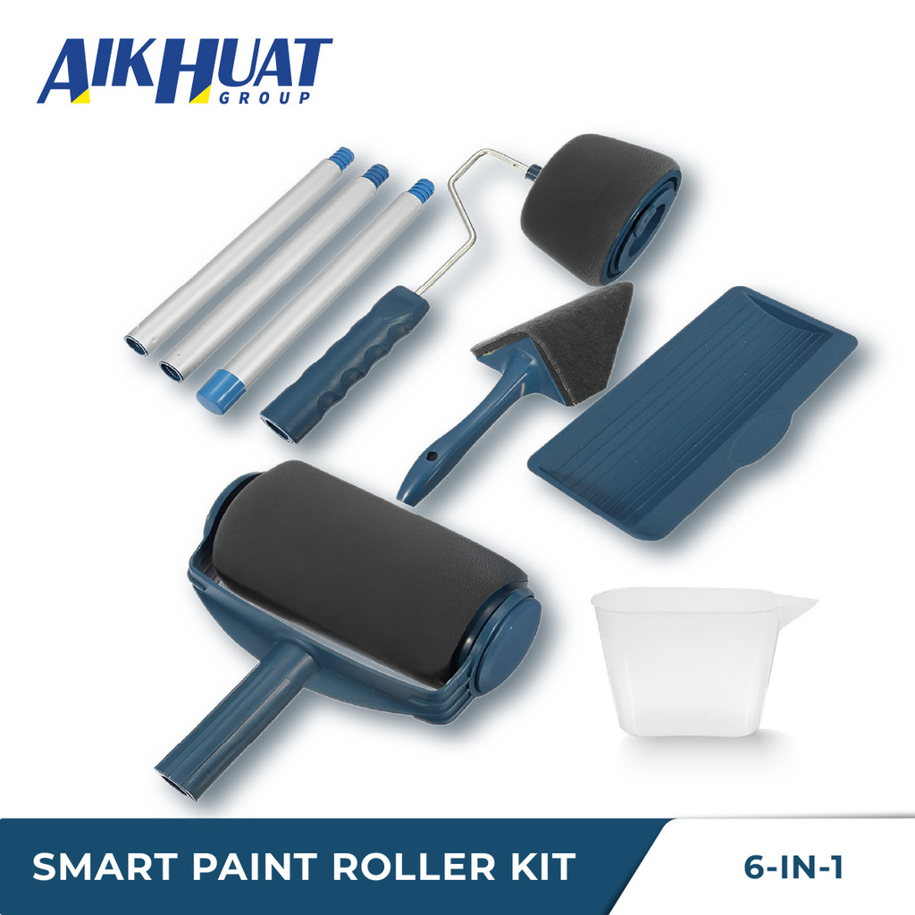Smart Paint Roller Set Painting Brush Tool 6IN1 Brush Roller Painting ...