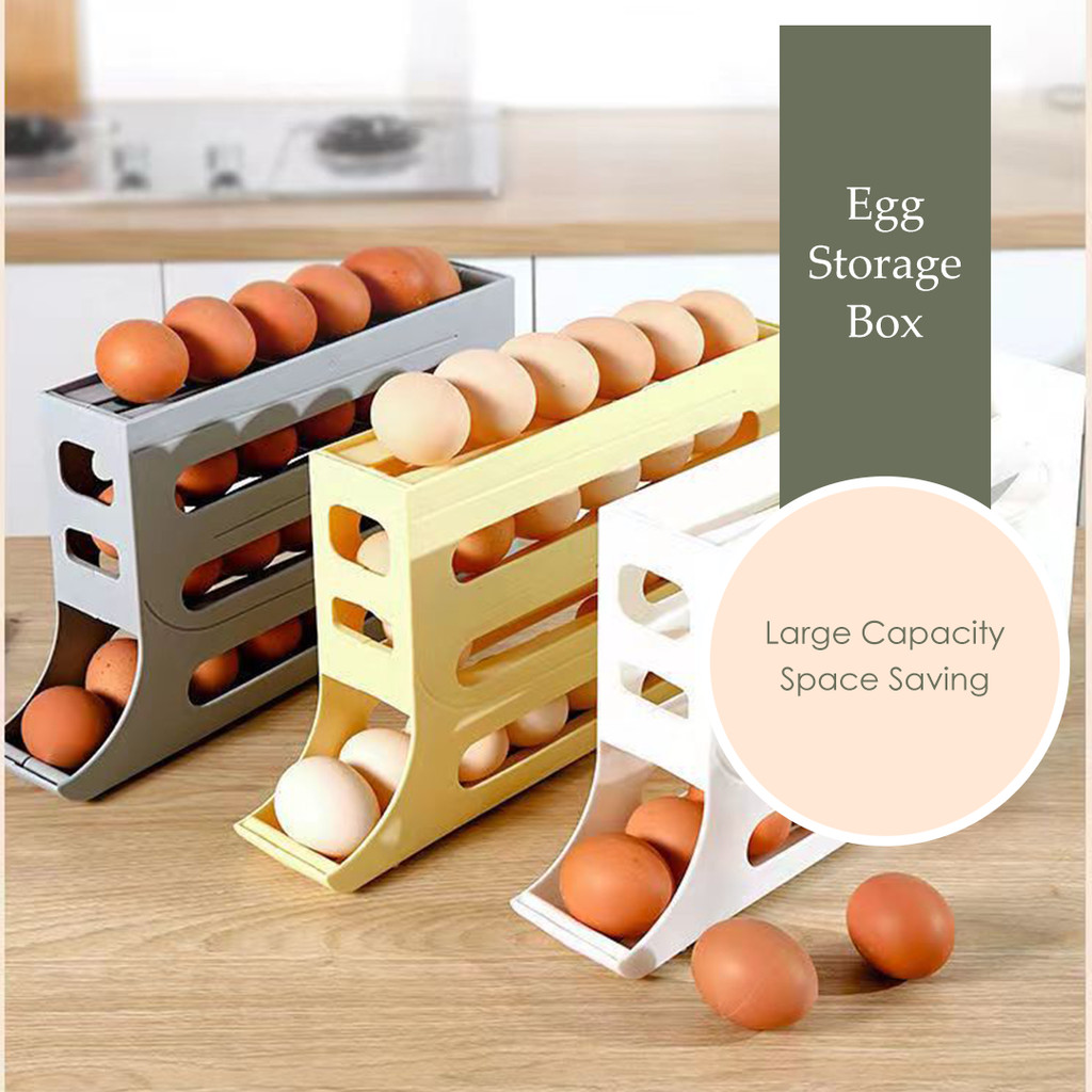 Mojomore Egg Storage Rack 4 Tier Refrigerator Egg Storage Rack ...