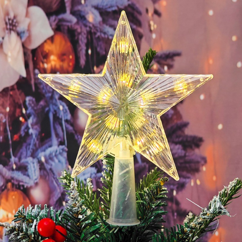 Led Christmas Glowing Tree Topper Stars Lamp - Colorful, Durable ...
