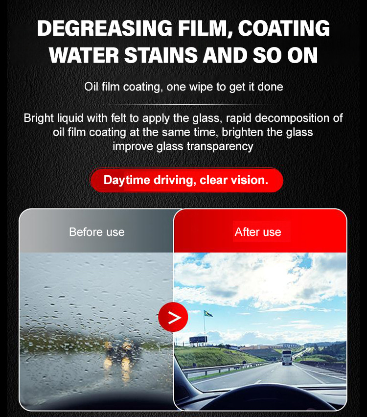 【No water stains/Clear vision】Auto Glass Bright Mouse Coating Plating ...
